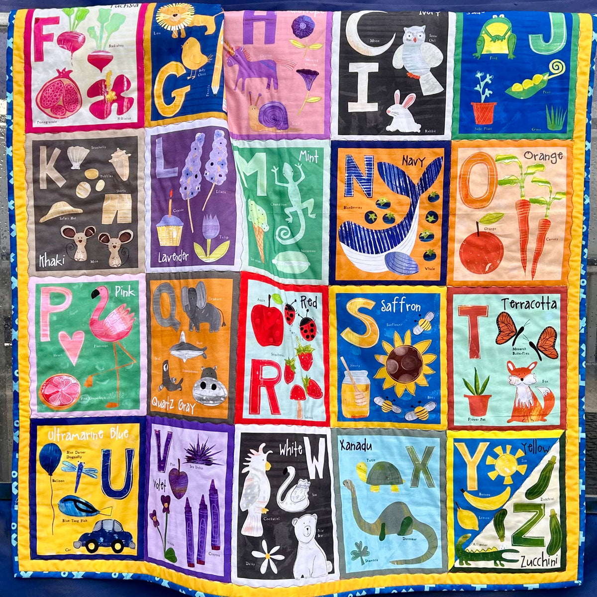 Colourful ABC Quilt Kit – The Cloth Shop