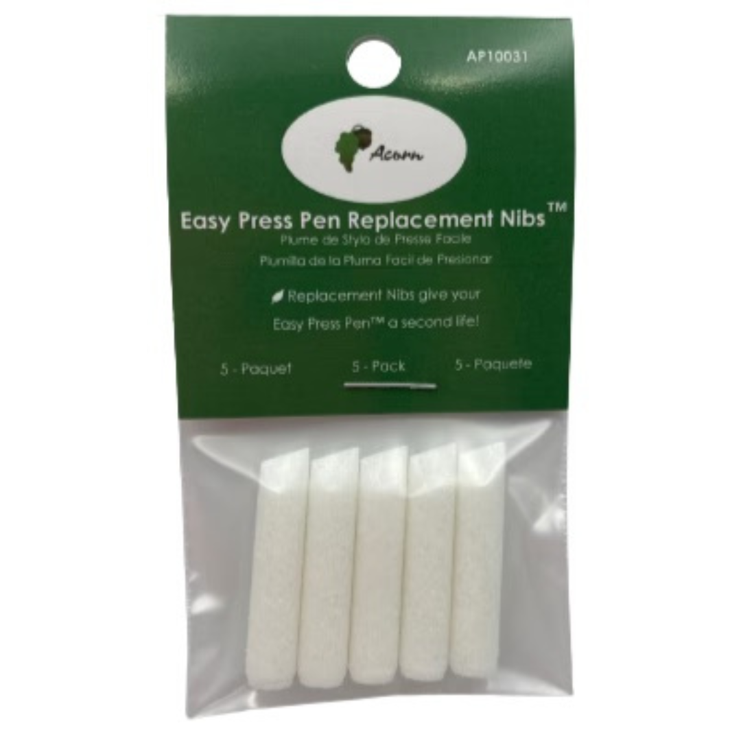 Replacement Nibs for Acorn Easy Press Pen - 5 Pack – The Cloth Shop