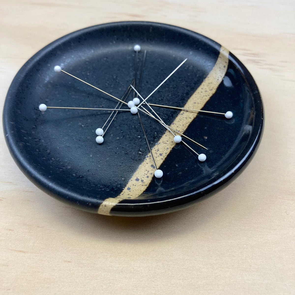 Handmade Ceramic Magnetic Pin Dish - Black – The Cloth Shop